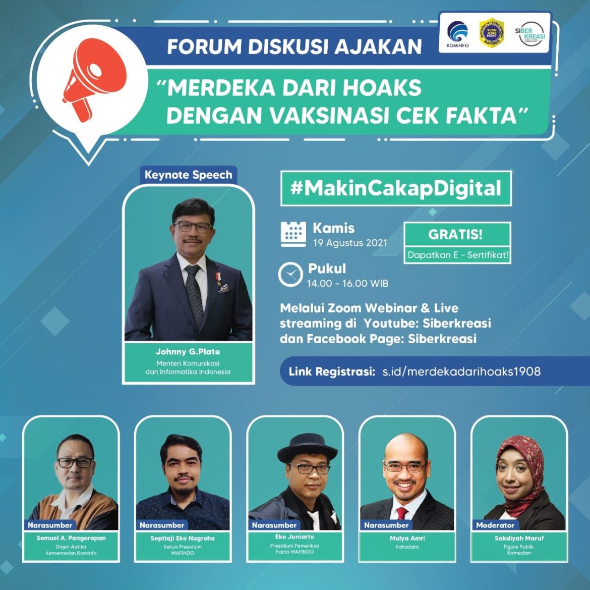 Cek Fakta: Vaksinasi Supaya Kita Merdeka dari Hoaks - Mafindo