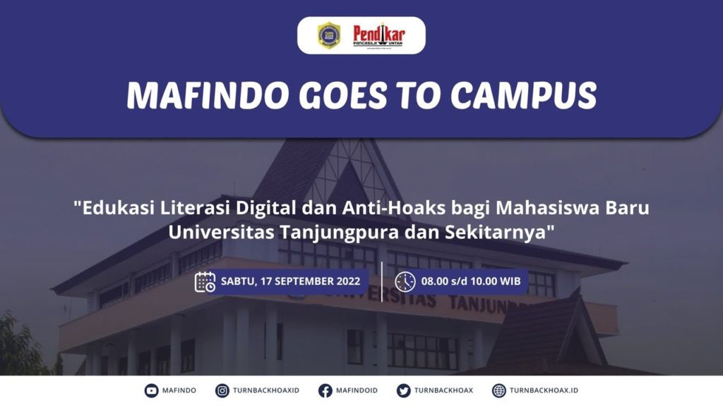 MAFINDO GOES TO CAMPUS UNIVERSITAS TANJUNGPURA PONTIANAK – Mafindo